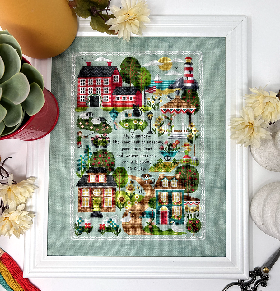 Summer Traditions Sampler - Modern Cross Stitch Pattern PDF – Tiny Modernist Cross Stitch