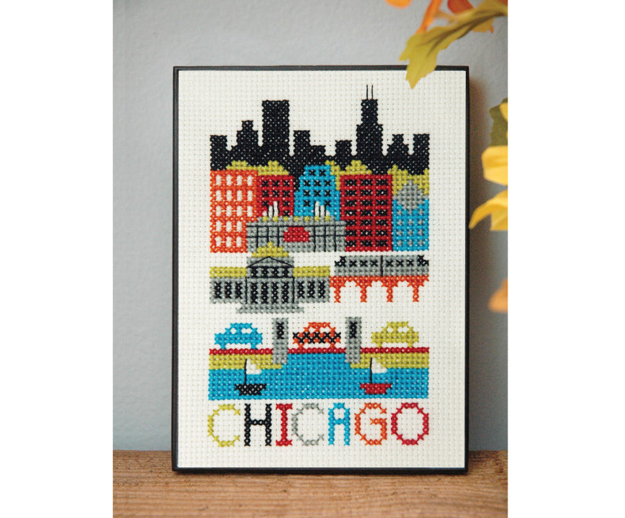 Chicago Cross Stitch Pattern – Tiny Modernist Cross Stitch