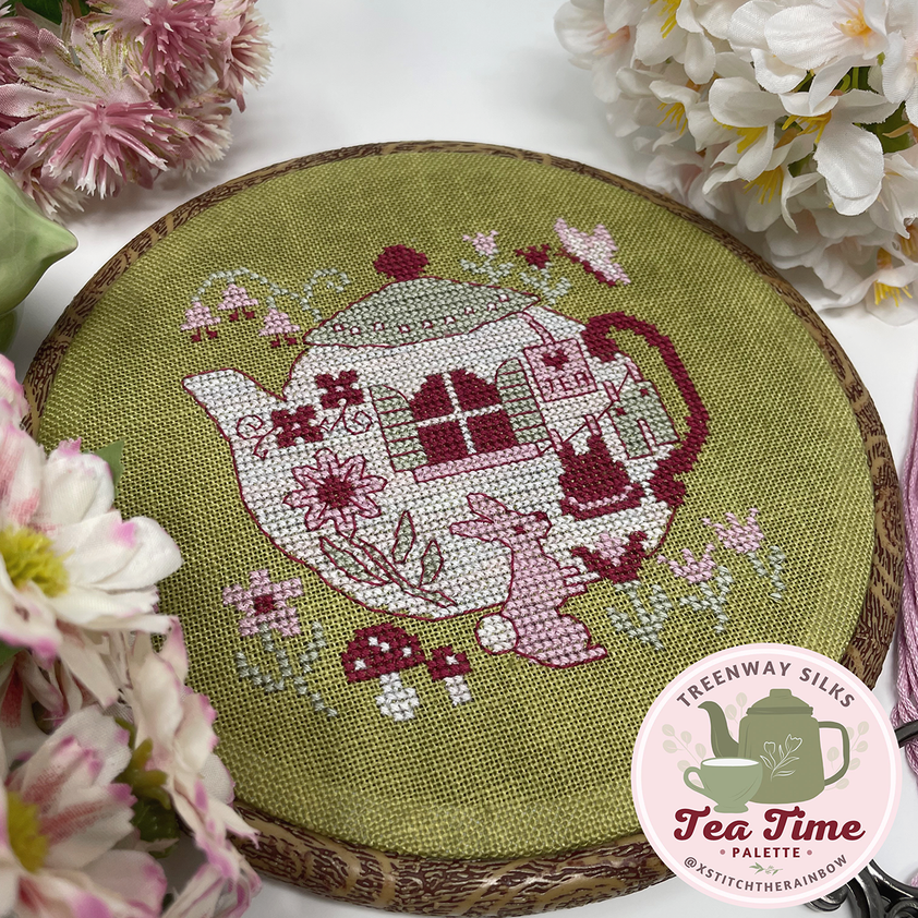 Always Time for Tea - Cross Stitch PDF Pattern – Tiny Modernist Cross Stitch