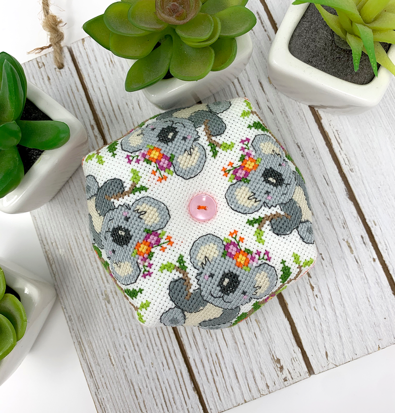 Biscornu & Pin Cushions – Tiny Modernist Cross Stitch